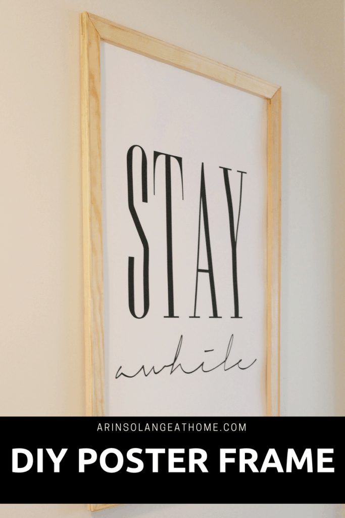 DIY Framed Poster - arinsolangeathome