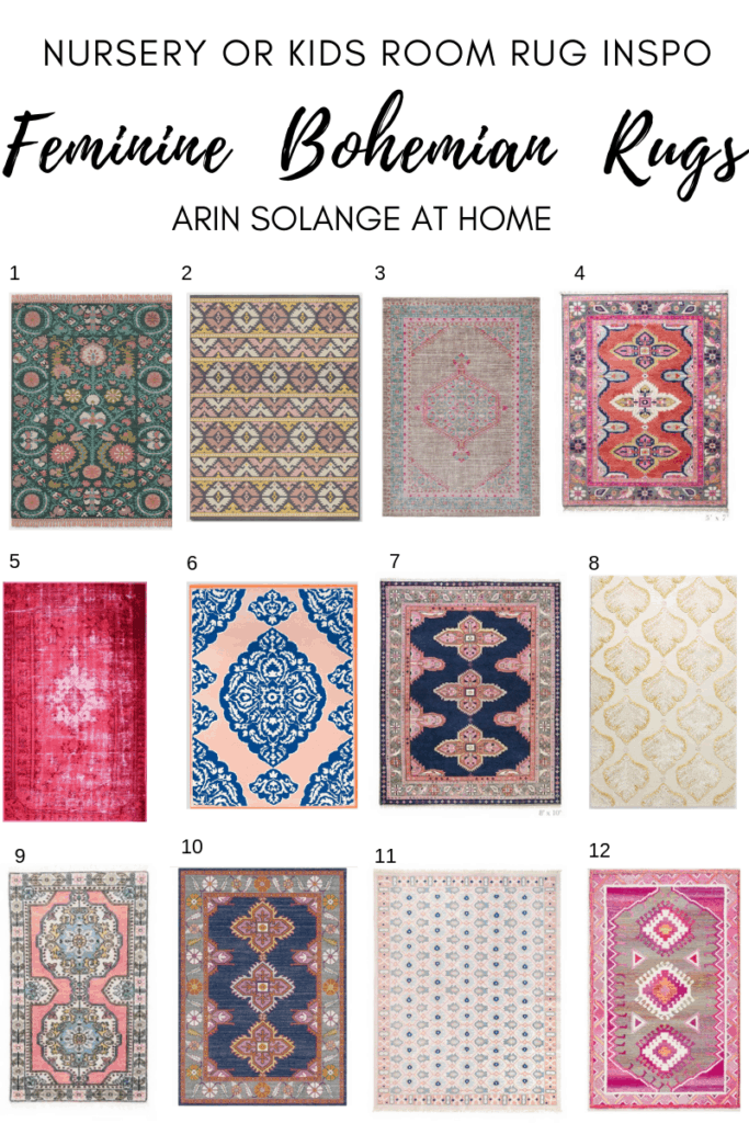 Pink Bohemian Rugs - arinsolangeathome