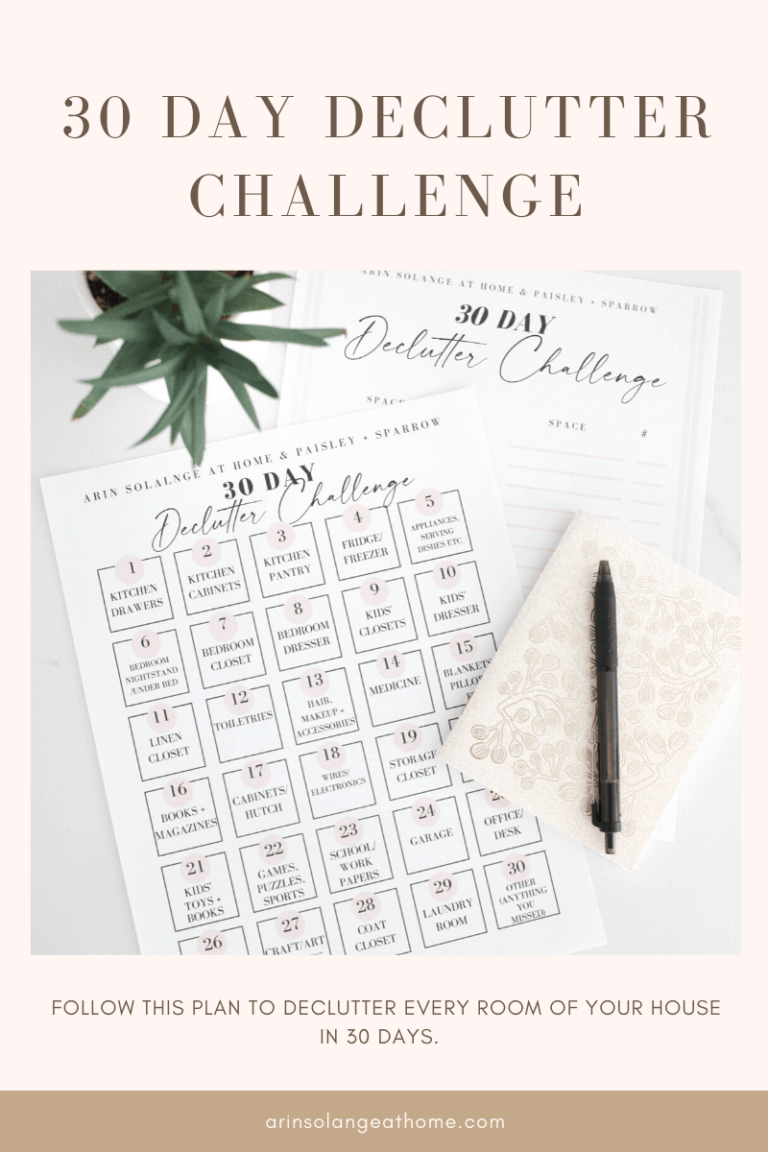 How to Declutter your Home - A 30 Day Declutter Challenge ...