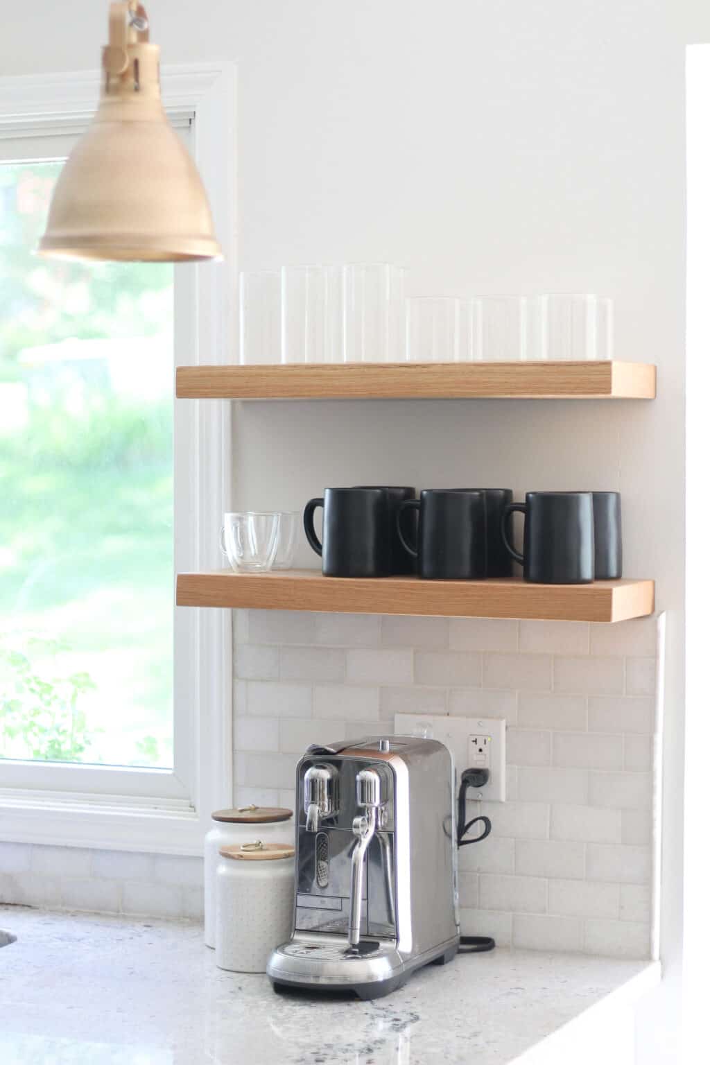 Floating Shelf Brackets for Open Kitchen Shelving - arinsolangeathome