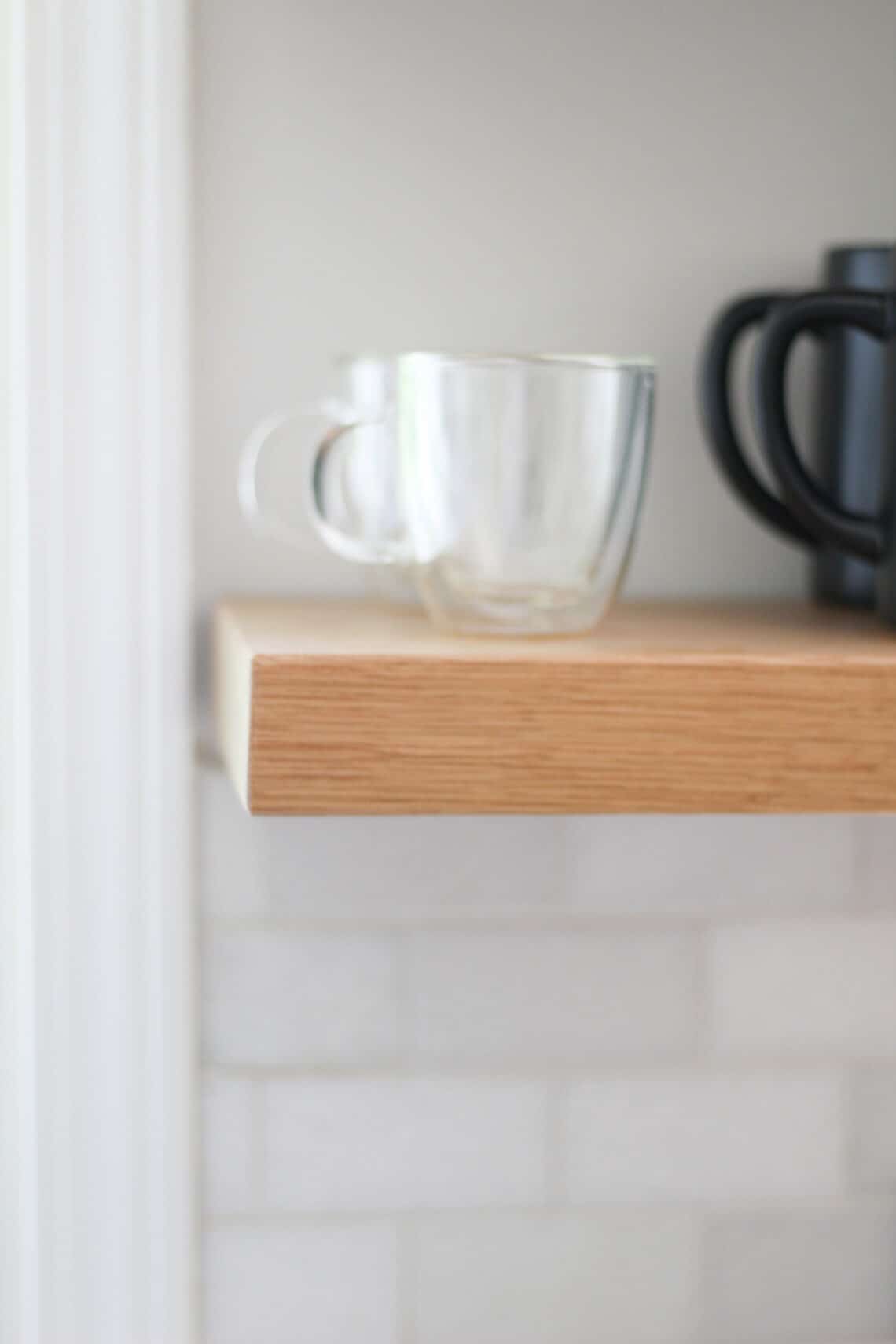 Floating Shelf Brackets for Open Kitchen Shelving - arinsolangeathome