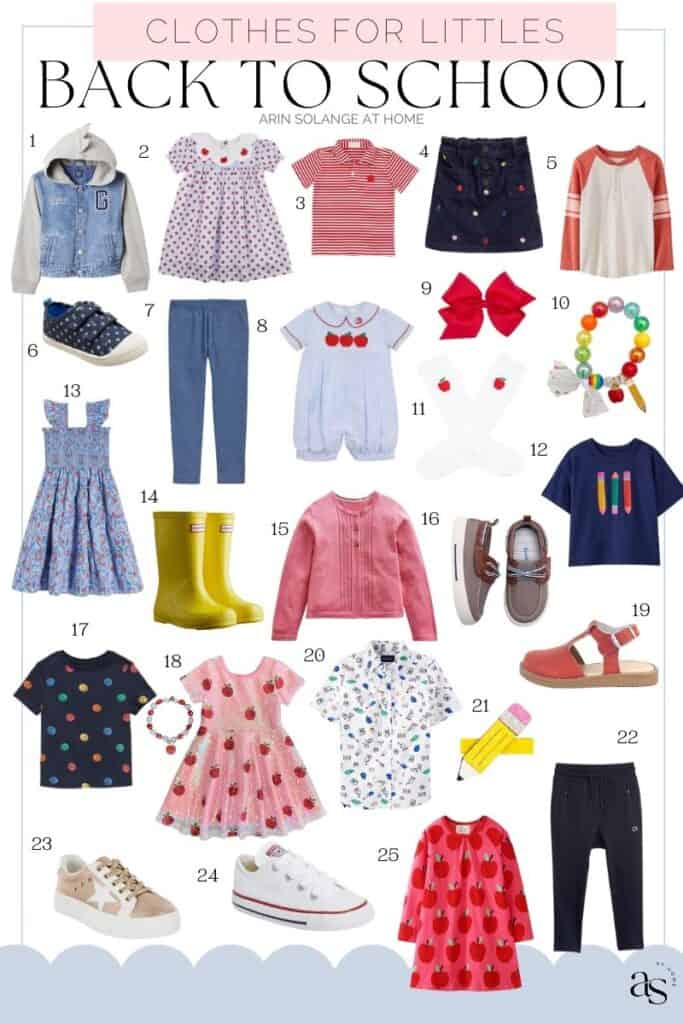 First Day of School Outfits - Home or Classroom Edition - arinsolangeathome