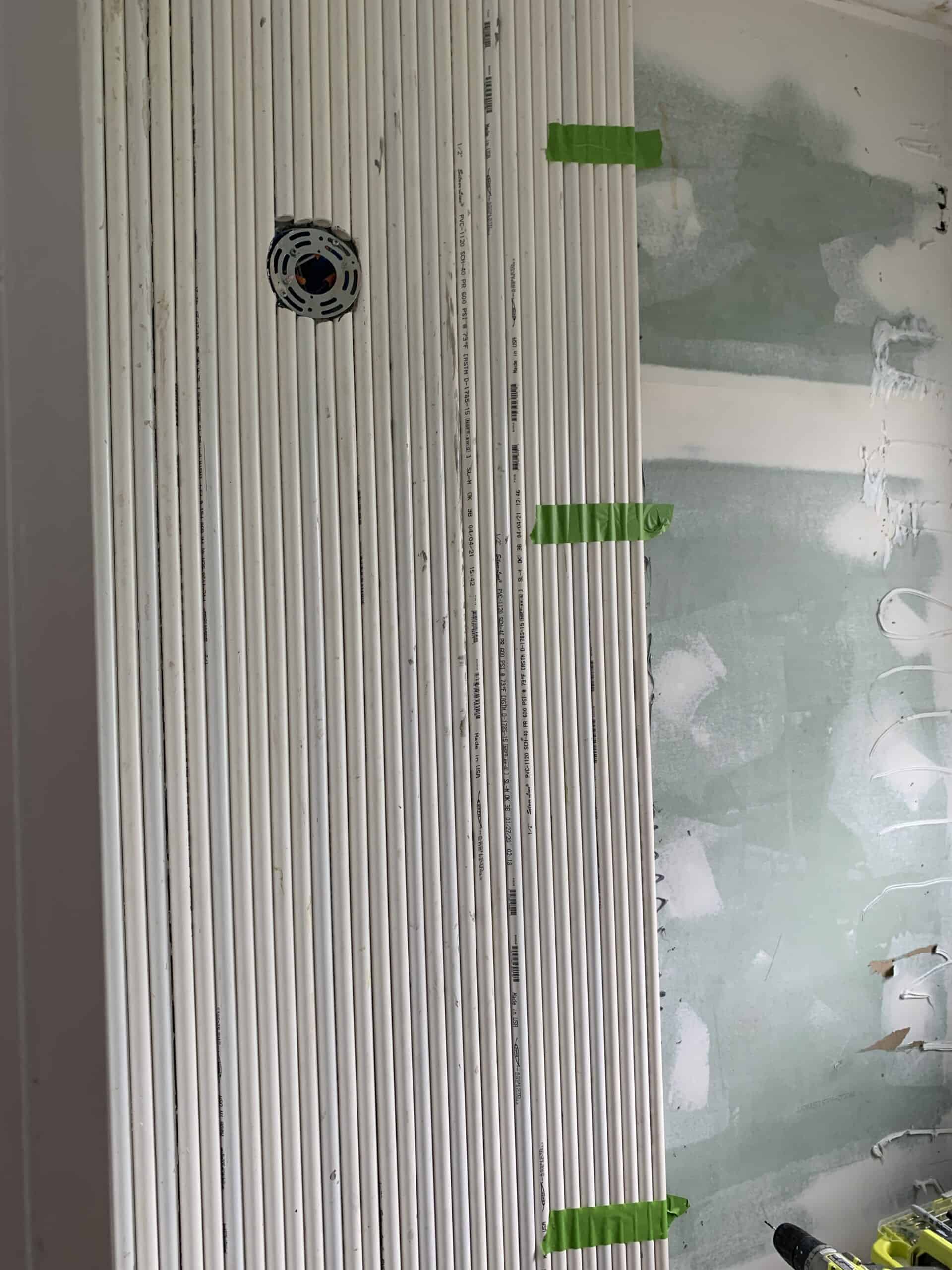 Easy DIY Fluted Wall Tutorial with PVC Pipe - arinsolangeathome