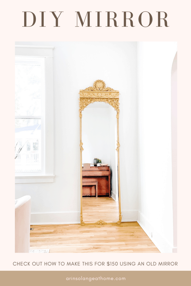 Antique DIY Mirror Frame - arinsolangeathome