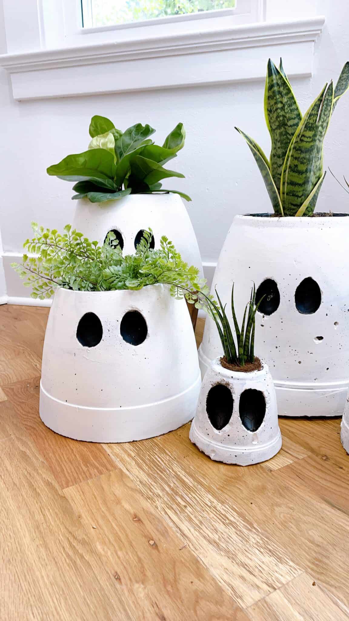 DIY Ghost Planters You'll Love - arinsolangeathome