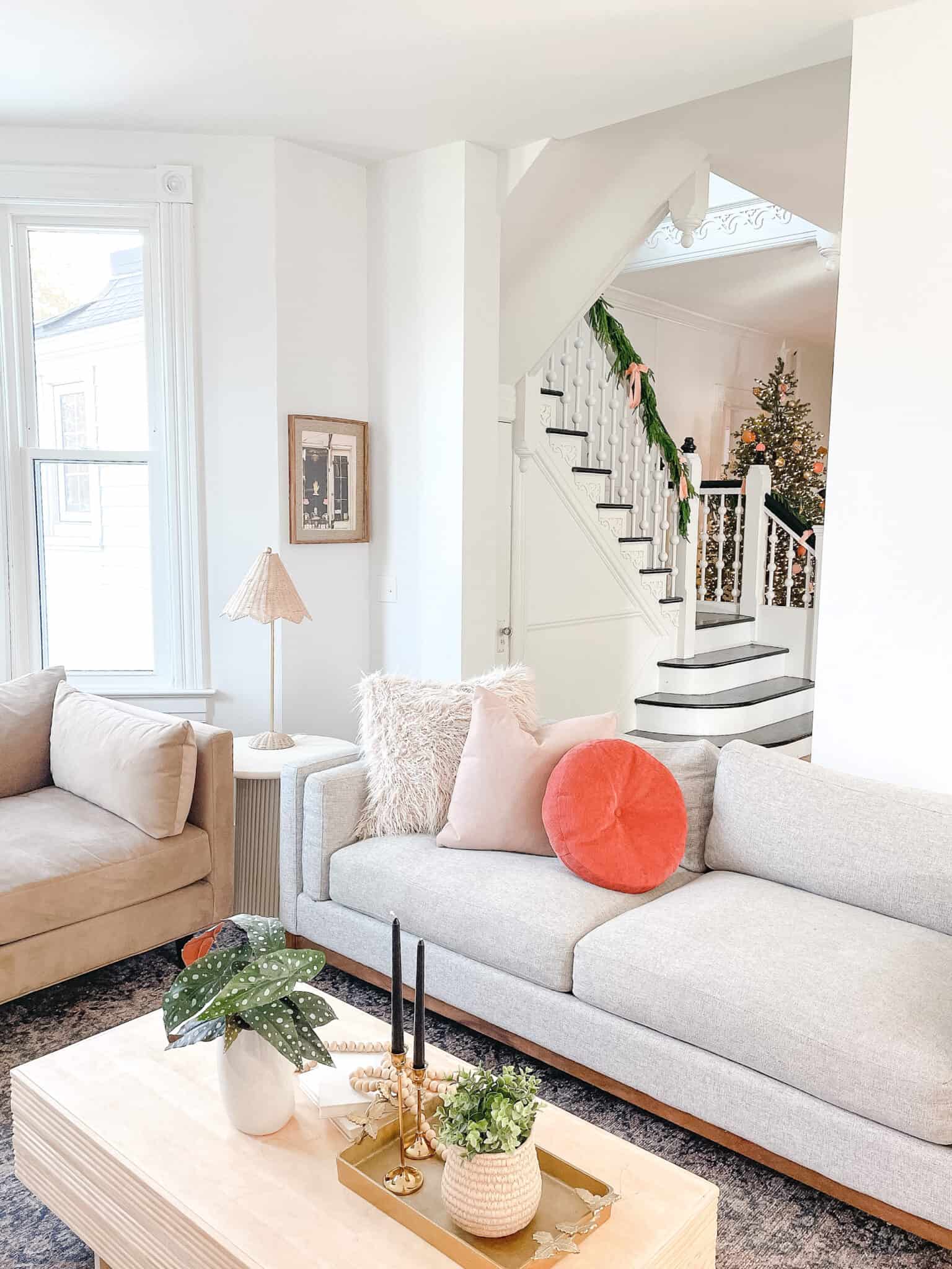 Neutral and Pink Christmas Decor - arinsolangeathome