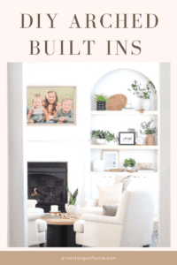 DIY Arched Built In Tutorial - arinsolangeathome