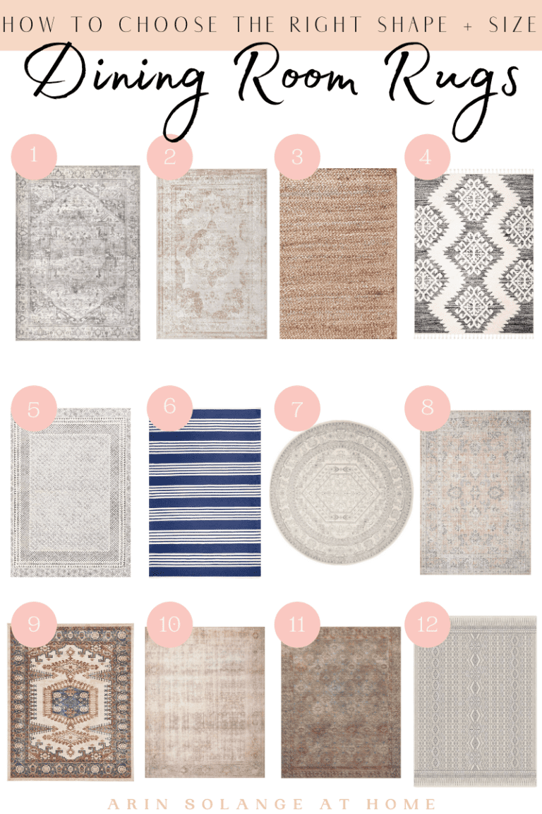 Dining Room Rug Size Guide - arinsolangeathome