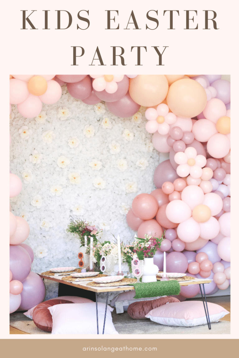 Pretty and Floral Kids Easter Party - arinsolangeathome