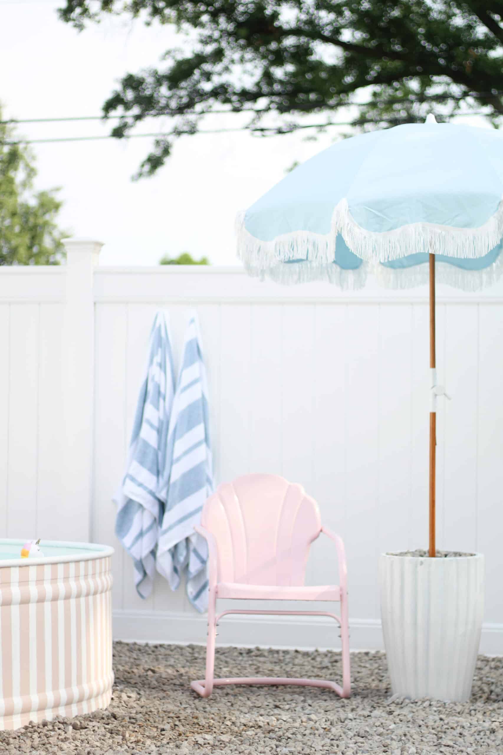 Pink Stock Tank Pool DIY Tutorial + Video - arinsolangeathome