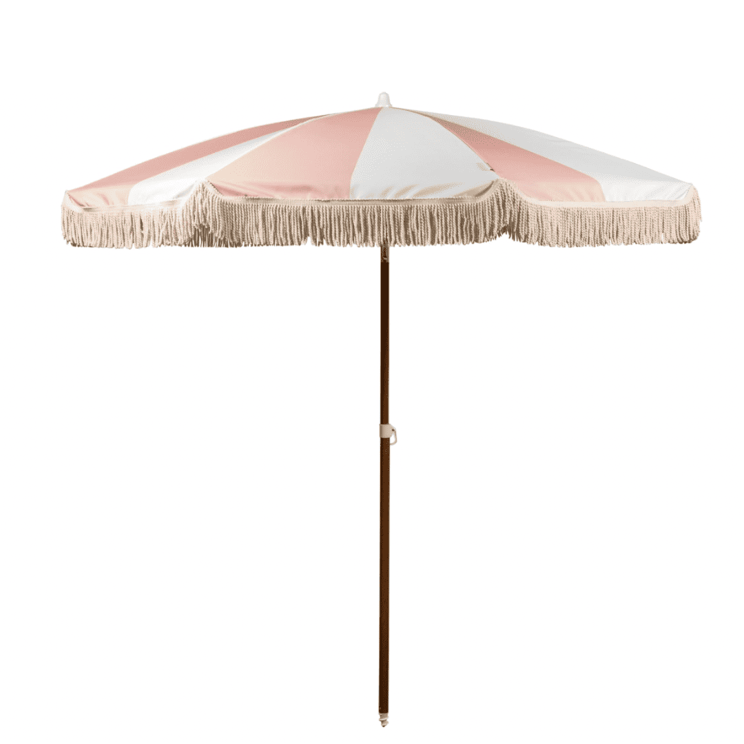 Pink and white Umbrella - arinsolangeathome