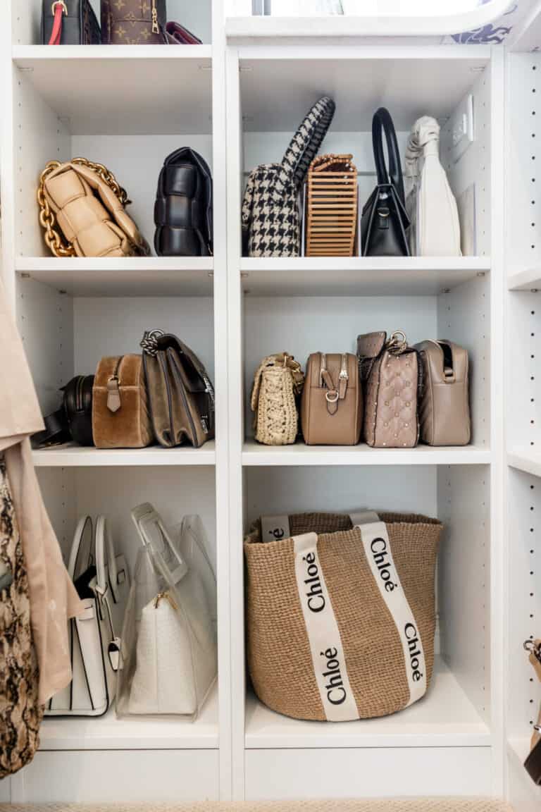 11 Storage Ideas On How To Hang Purses In A Closet - arinsolangeathome