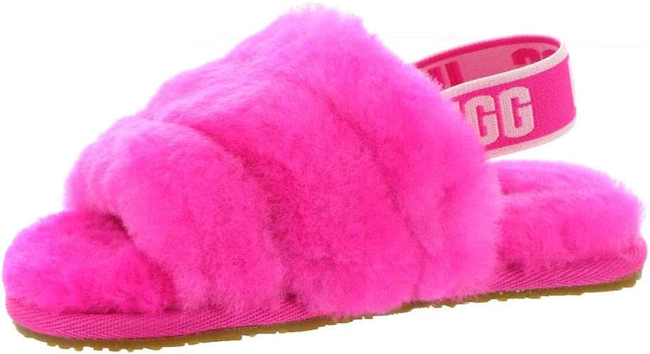 Kids Pink UGG Slippers - arinsolangeathome