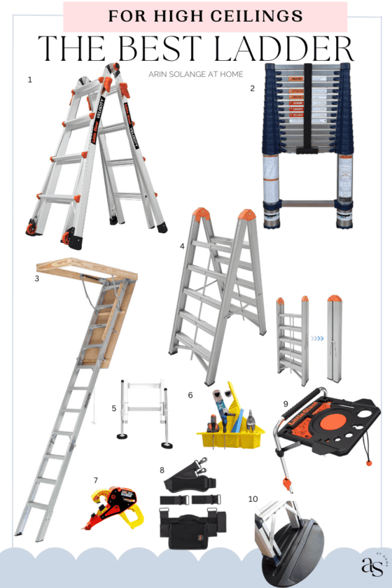 The Best Ladder For High Ceilings: Tested And True - arinsolangeathome