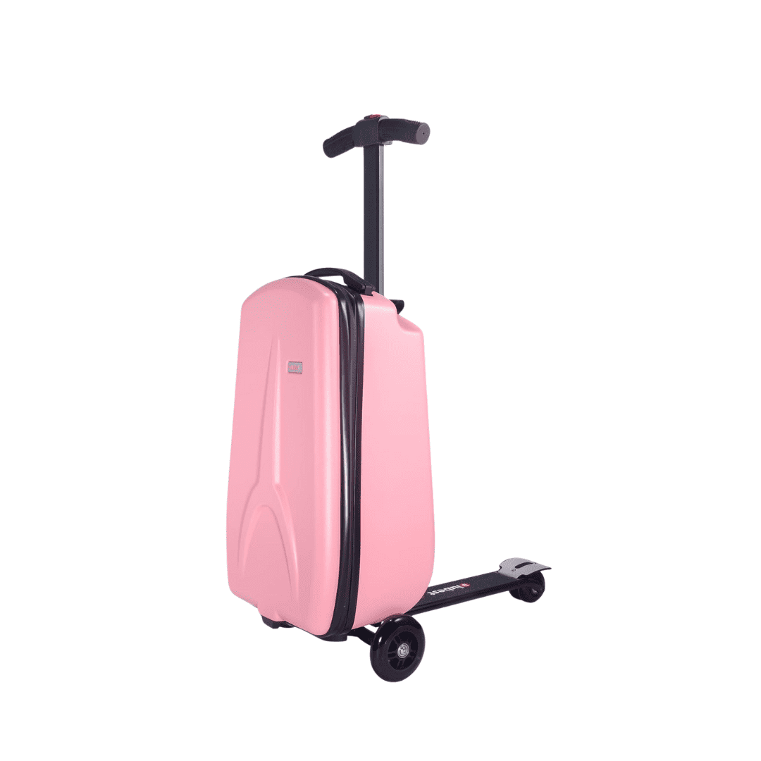 Pink Scooter Suitcase - arinsolangeathome