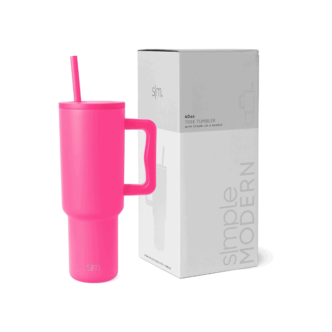 40oz Pink Tumbler - arinsolangeathome