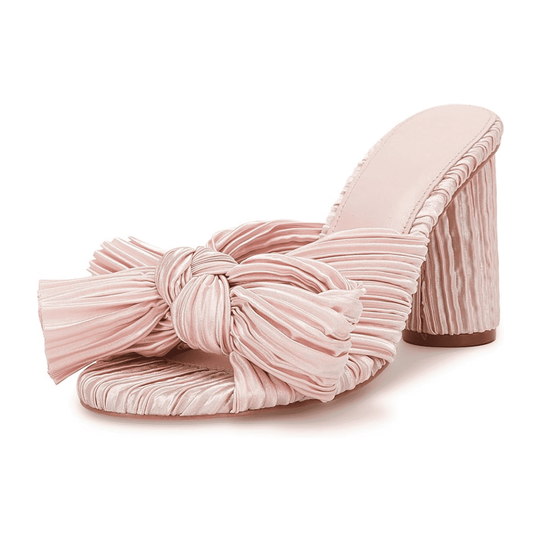Pleated Bow Heel - arinsolangeathome