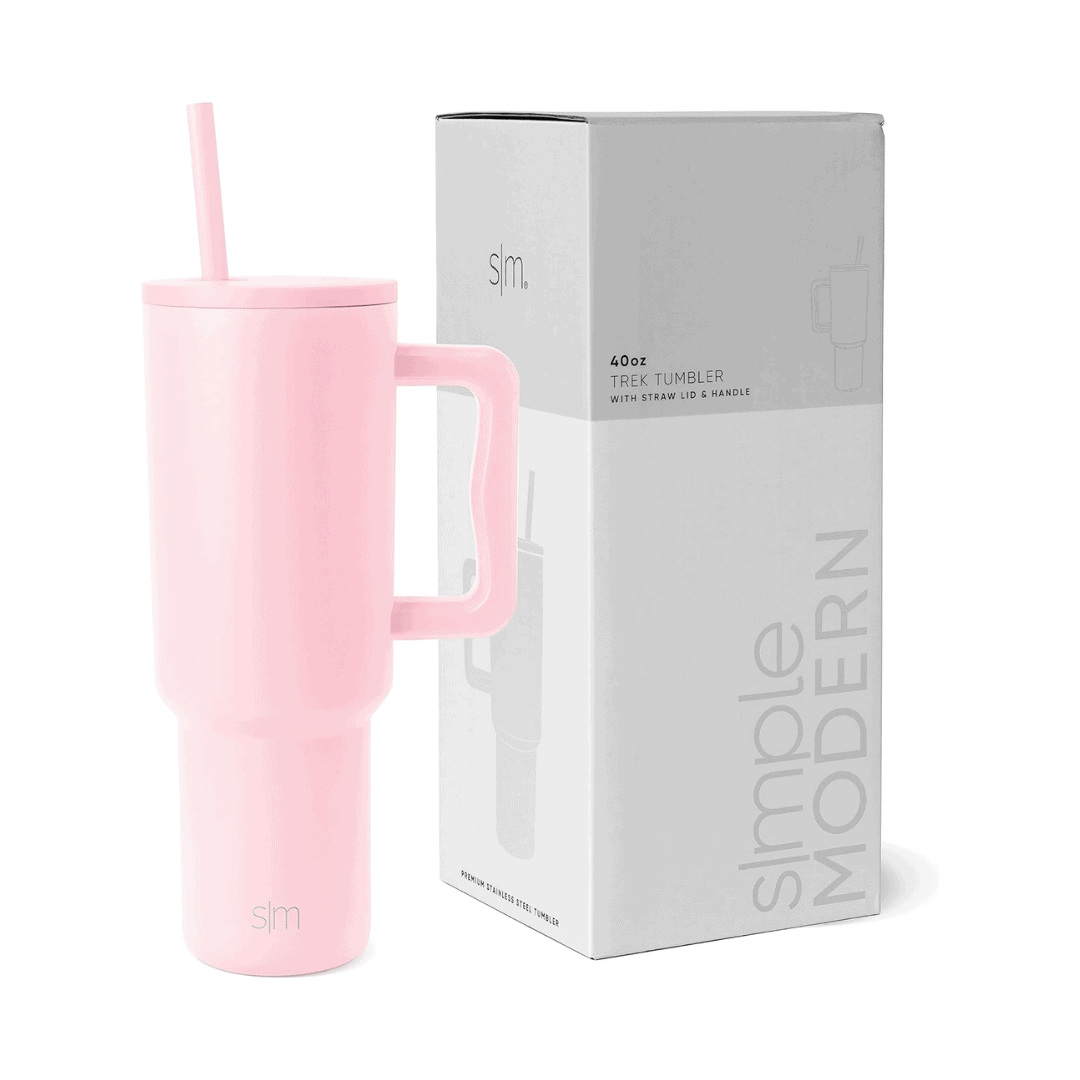 40oz Light Pink Tumbler - arinsolangeathome