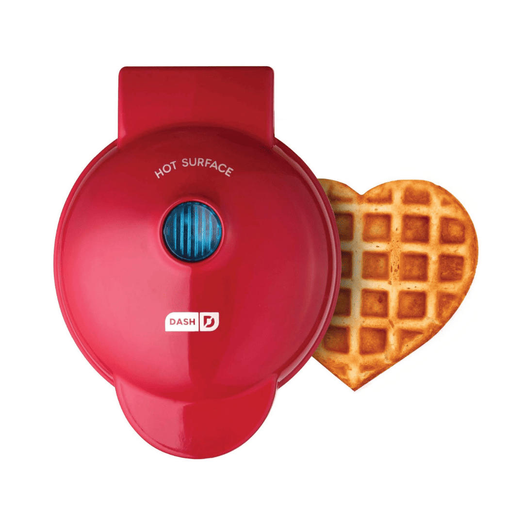 Dash Heart Mini Waffle Maker - arinsolangeathome