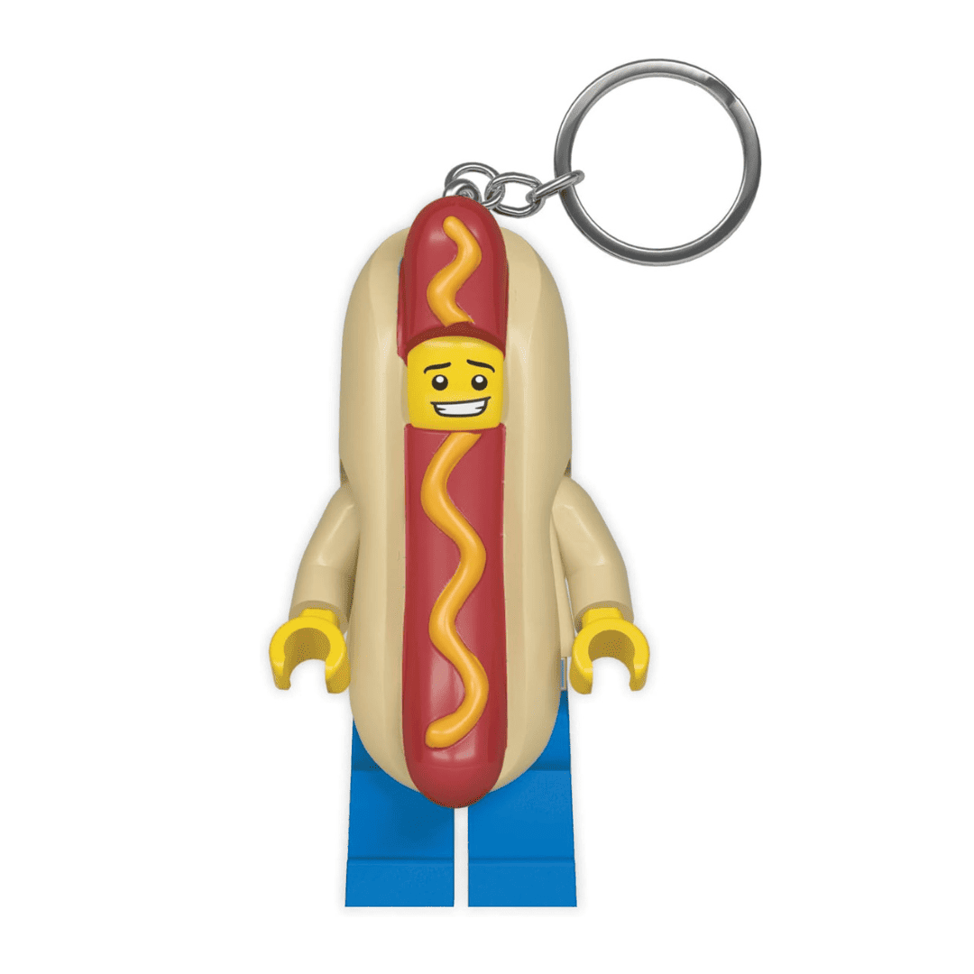 Lego Hot Dog Man Keychain - arinsolangeathome