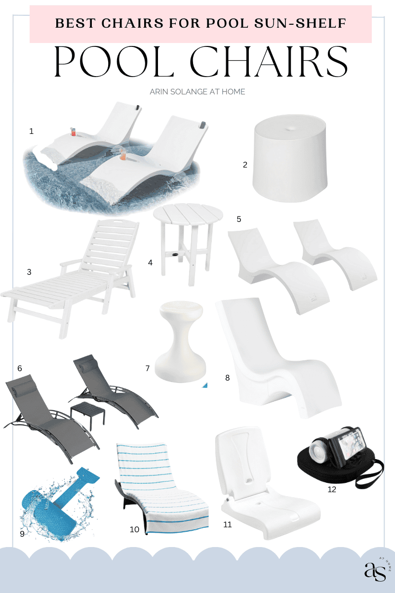 Best Chairs For Pool Sun Shelf For In-Pool Tanning - arinsolangeathome
