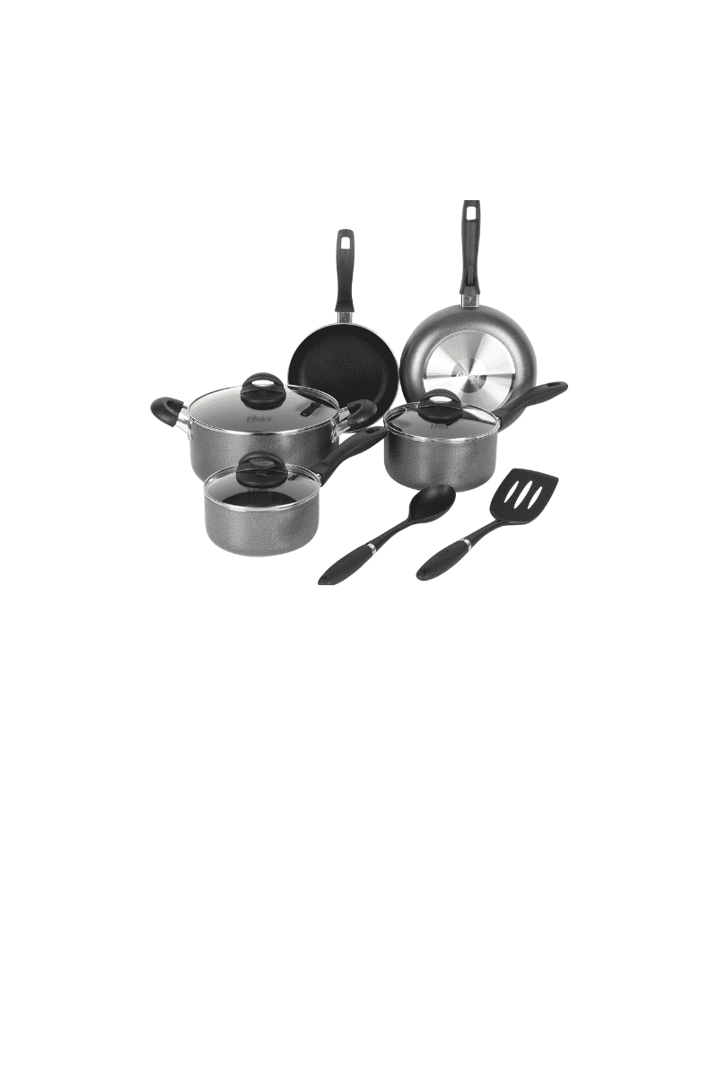 Oster Clairborne 10 Piece Aluminum Cookware Set - arinsolangeathome