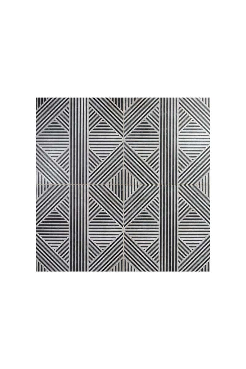 Nolita Black and White 24 x 24 Matte Porcelain Tile - arinsolangeathome