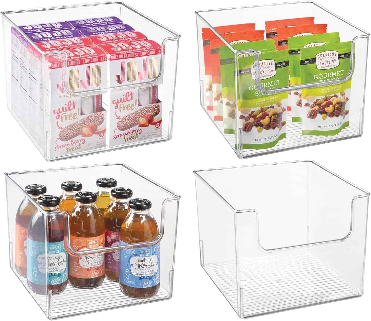 Open Front Plastic Storage Bins - arinsolangeathome
