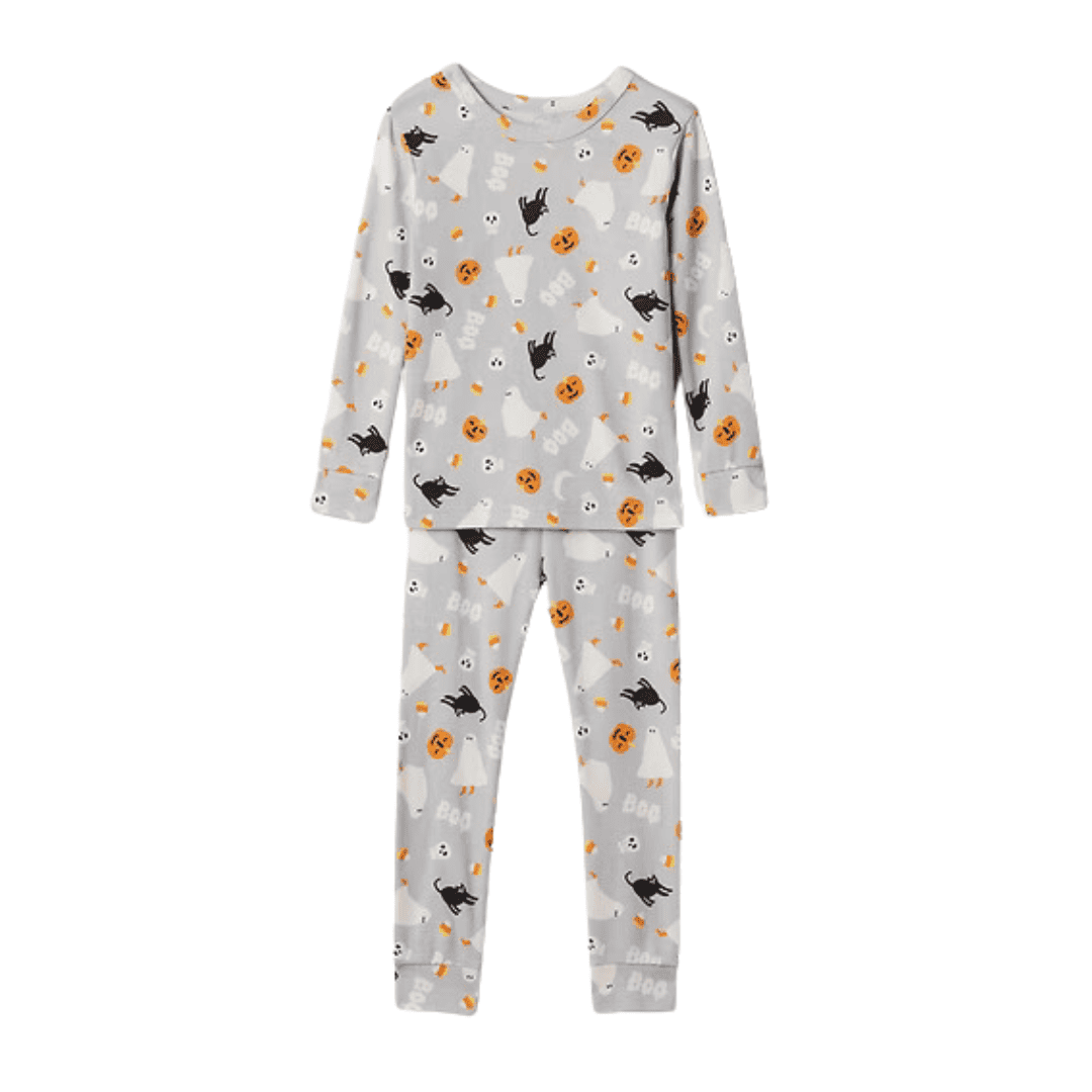 Grey Halloween Pajamas - arinsolangeathome